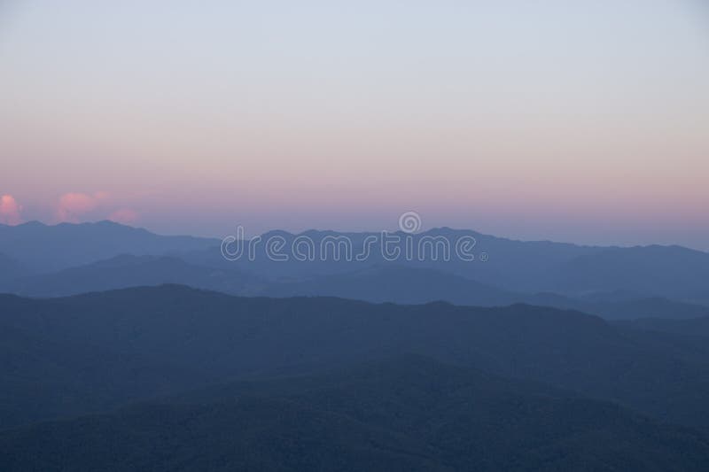 Beautiful Scene, Mountain View Sunrise in the Morning Stock Photo ...