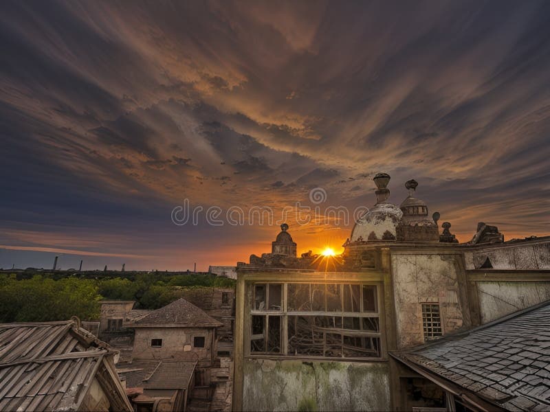 Beautiful Scenery Accompanied by Climate Change Stock Image - Image of ...