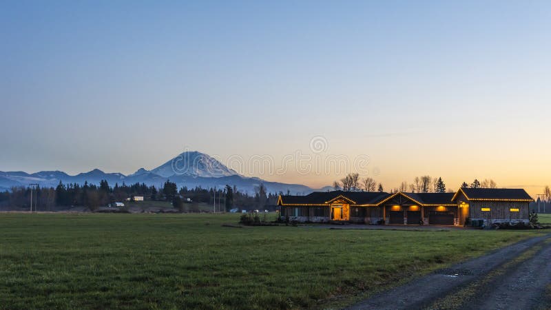 Beautiful Scenery Along the White River in Mt Rainier. Stock Photo ...