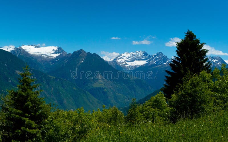 Beautiful Scenery in an Alpine Country. Stock Image - Image of alps ...