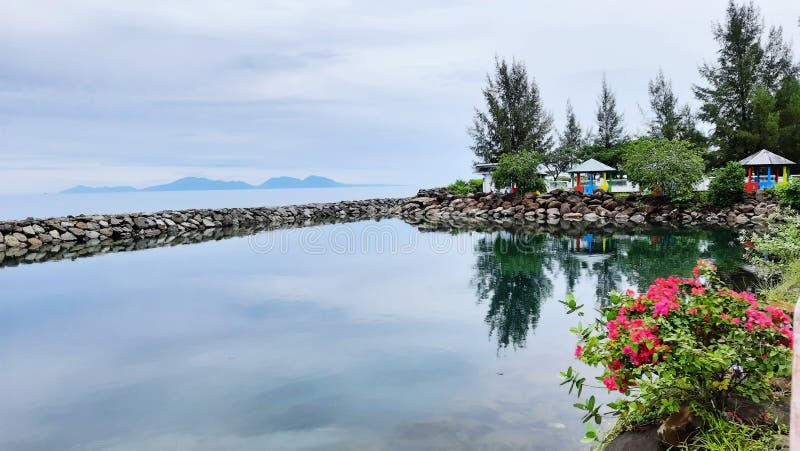Beautiful Scenery by the Beach Ulee Lheue Stock Image - Image of beach ...