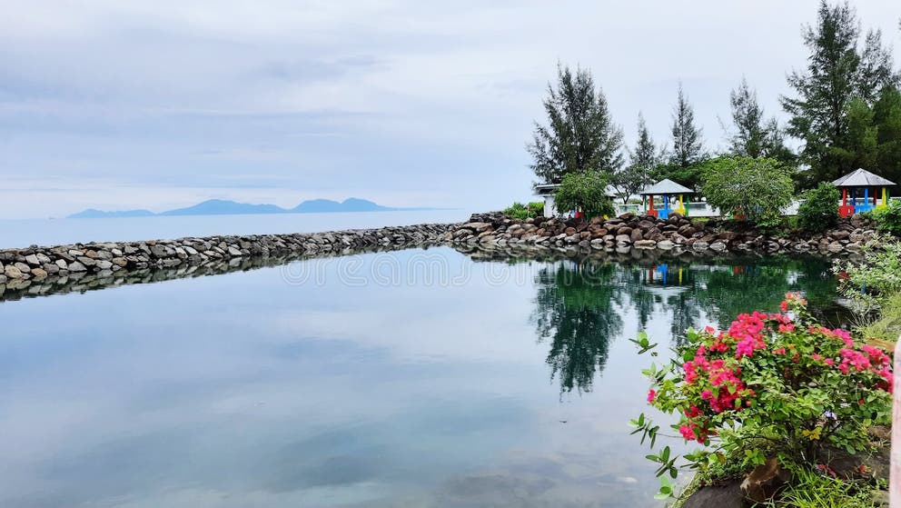 Beautiful Scenery by the Beach Ulee Lheue Stock Image - Image of beach ...