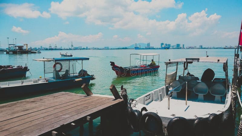 Beautiful scenery boats stock photo. Image of ship, water - 202342510
