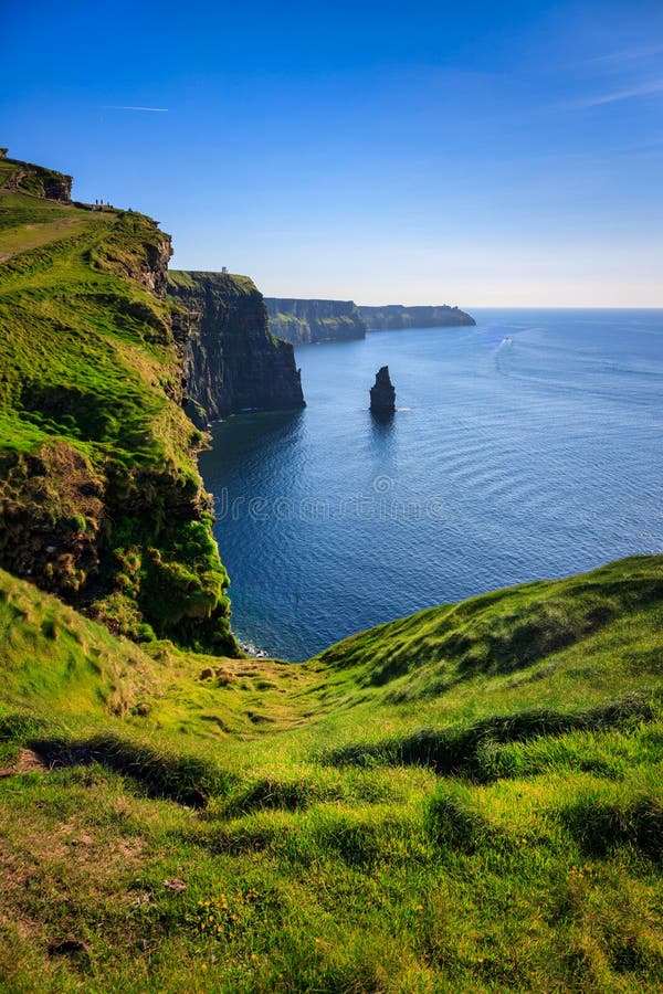 Beautiful Scenery of the Cliffs of Moher in County Clare, Ireland Stock ...