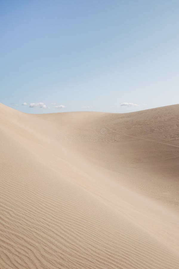Beautiful Scenery of a Desert Under the Clear Sky Stock Photo - Image ...