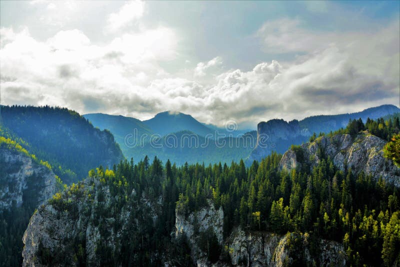 Beautiful Scenery of the Famous Hasmas Mountains in Romania Stock Image ...