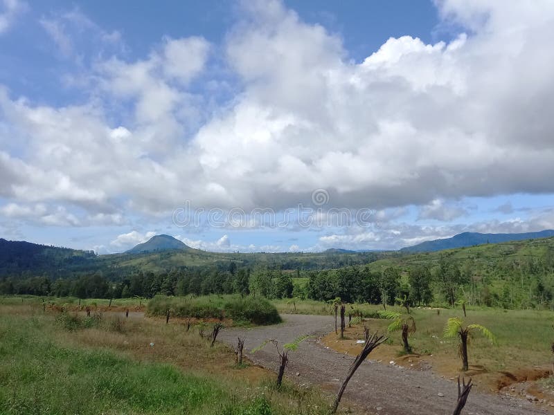 Beautiful Scenery in the 2000 Hills of North Sumatra Stock Photo ...