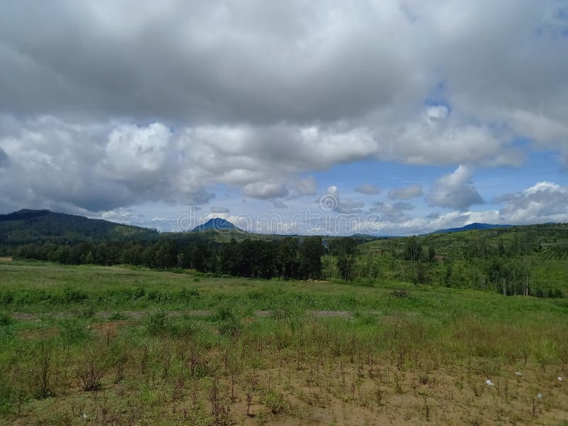 Beautiful Scenery with Orange Soil on the Hills of 2000 North Sumatra ...