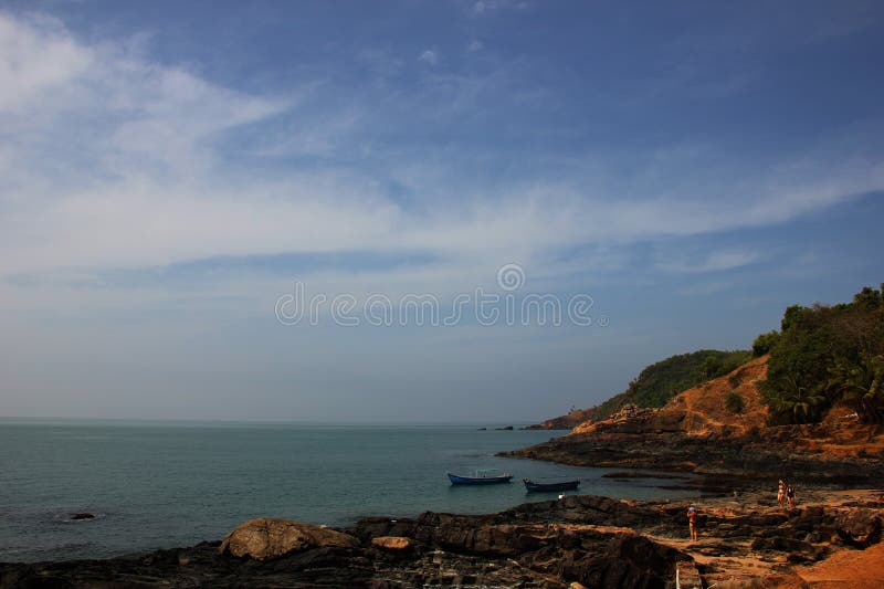 Beautiful Scenery of Indian Ocean and Rocky Coast Stock Image - Image ...