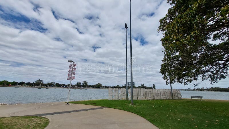 Beautiful Scenery with Mandurah Sign Stock Photo - Image of sign, tree ...