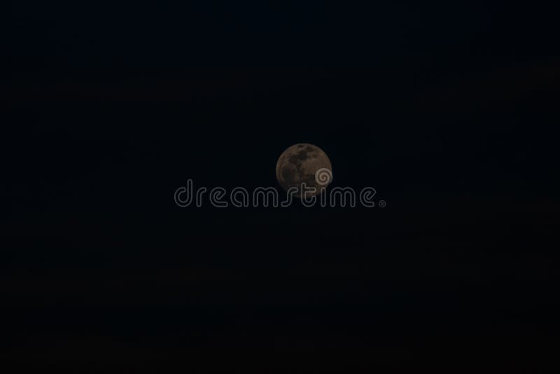 Beautiful Scenery of the Moon in the Dark Night Sky Stock Image - Image ...