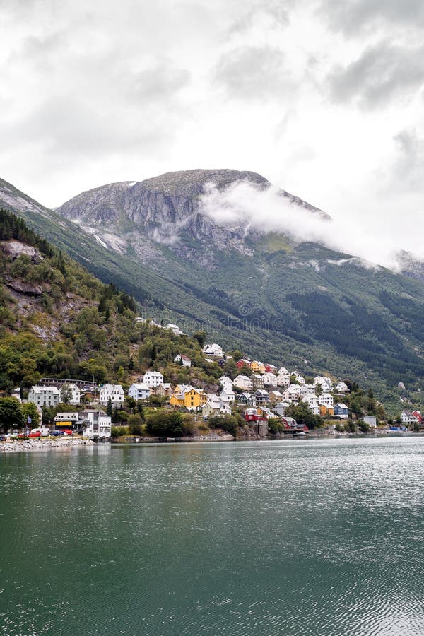 View of the Odda Town in Hordaland, Norway Editorial Image - Image of ...