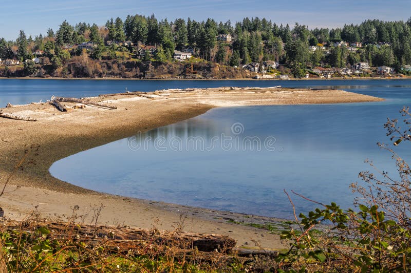 Beautiful Scenery of Puget Sound in Early Spring. Stock Photo - Image ...