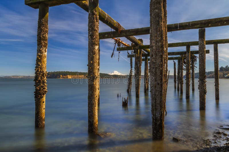 Beautiful Scenery of Puget Sound in Early Spring. Stock Photo - Image ...