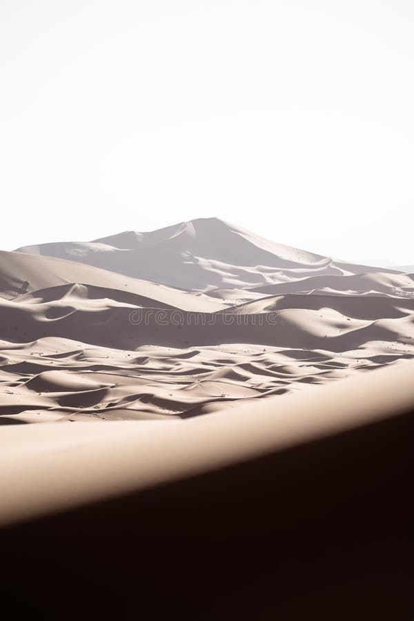 Beautiful Scenery of Sand Dunes in a Desert Area on a Sunny Day Stock ...