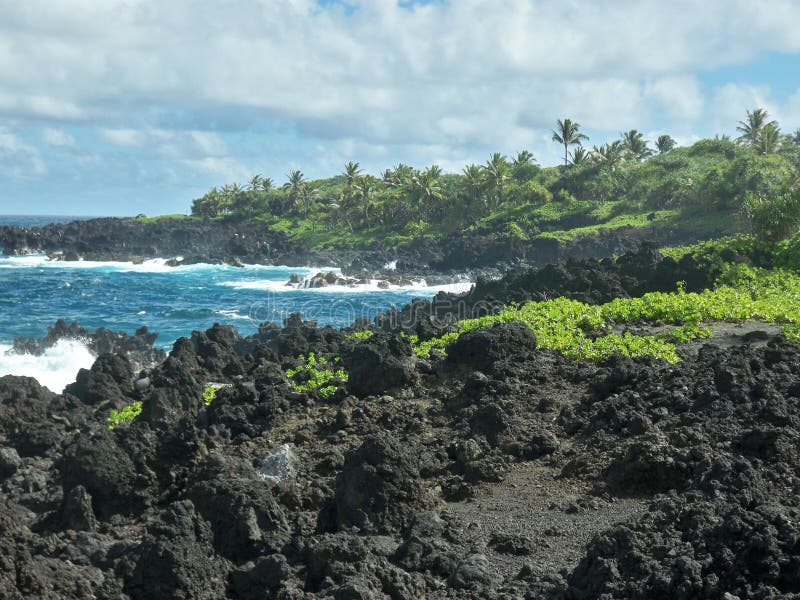 Beautiful Scenery of Sharp Rock Formations at the Beach Under the ...