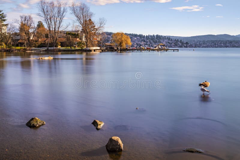 Beautiful Scenery Shot with Slow Shutter on the West Shore of Lake ...
