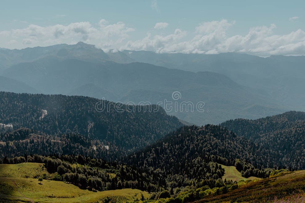 Beautiful Scenery of the Southern Mountain Range Stock Image - Image of ...