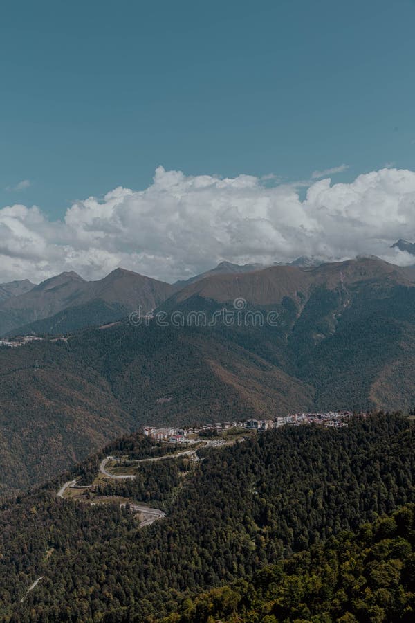 Beautiful Scenery of the Southern Mountain Range Stock Image - Image of ...