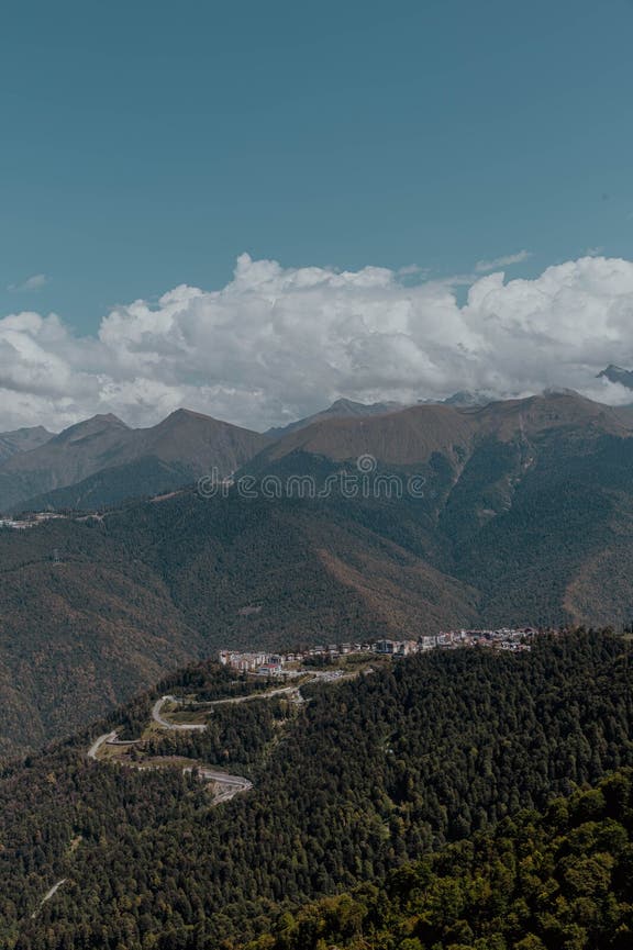 Beautiful Scenery of the Southern Mountain Range Stock Image - Image of ...