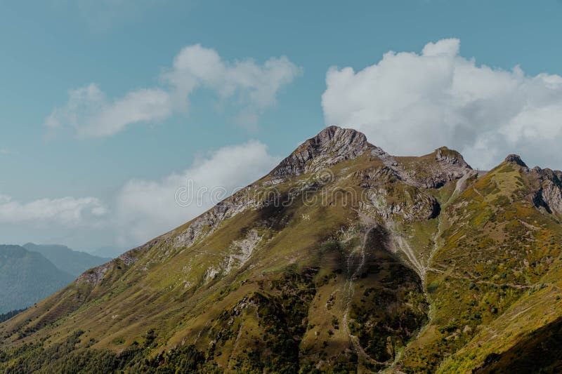 Beautiful Scenery of the Southern Mountain Range Stock Photo - Image of ...