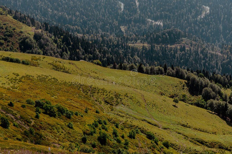 Beautiful Scenery of the Southern Mountain Range Stock Image - Image of ...