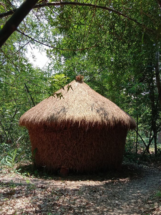 A Beautiful Scenery in Village Belonging a Haystack Under the Shadow of ...