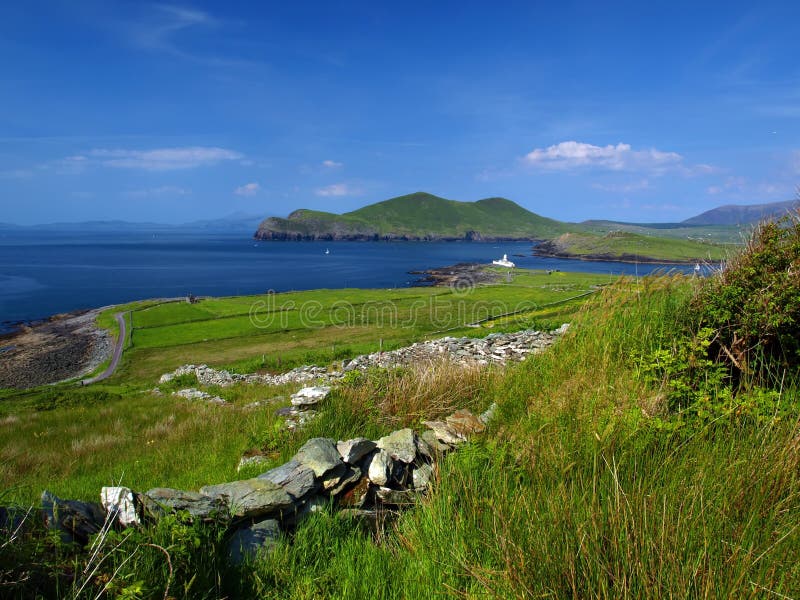Beautiful Scenic Irish Landscape Stock Image - Image of cove, rock ...