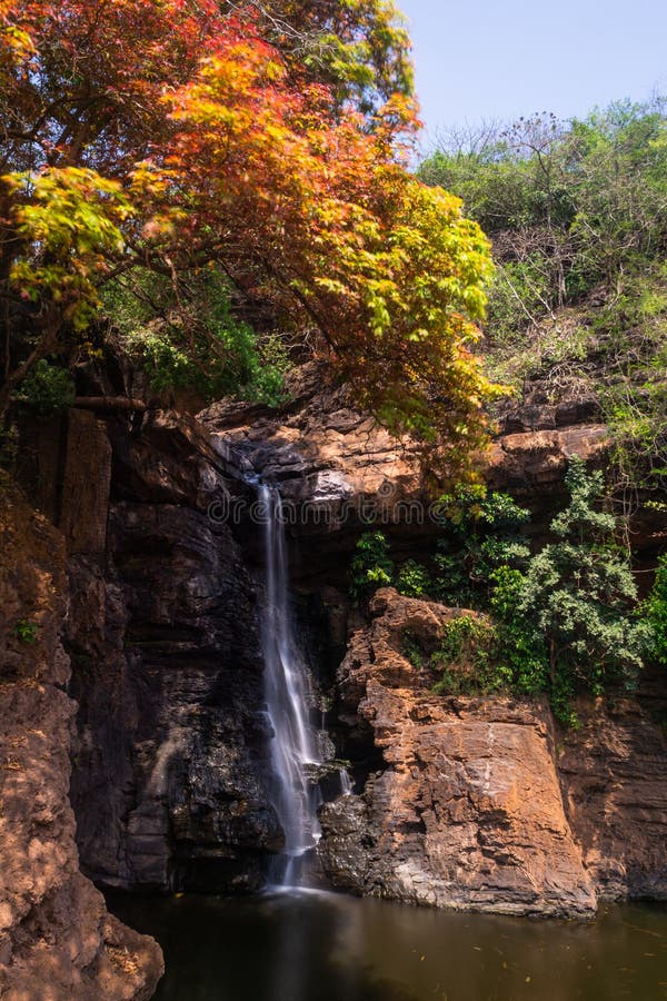 Beautiful Scenic Long Exposure Landscape Image of Harvalem Waterfall in ...