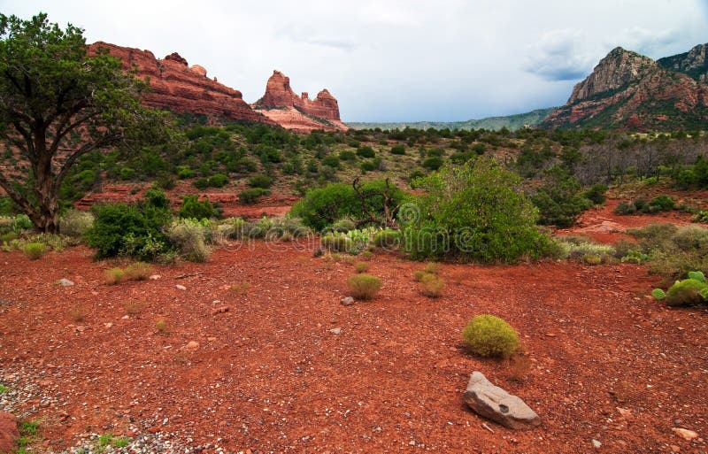 Beautiful Scenic Red Sandstone Rock Landscape Stock Image - Image of ...