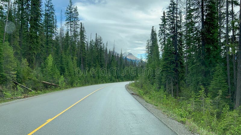 The Beautiful Scenic View while Driving through Yoho National Park in ...