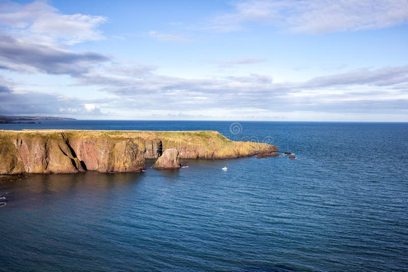 Beautiful Scotland - East Coast Panorama Stock Image - Image of blue ...