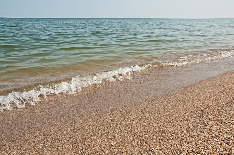 Beautiful sea beach stock image. Image of rest, pebble - 93976785