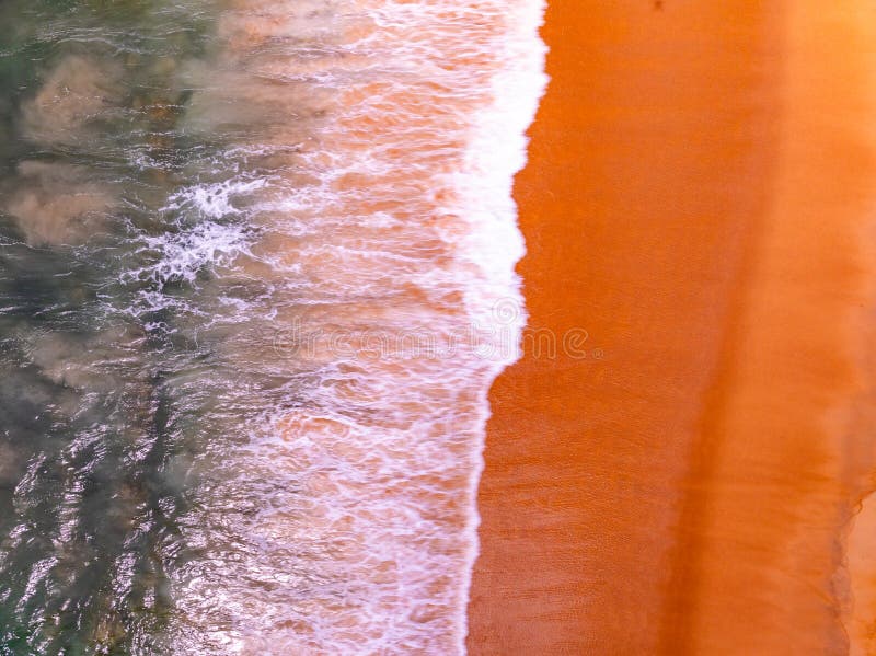Beautiful Sea Beach and Waves Texture in Sunny Summer Day Background ...