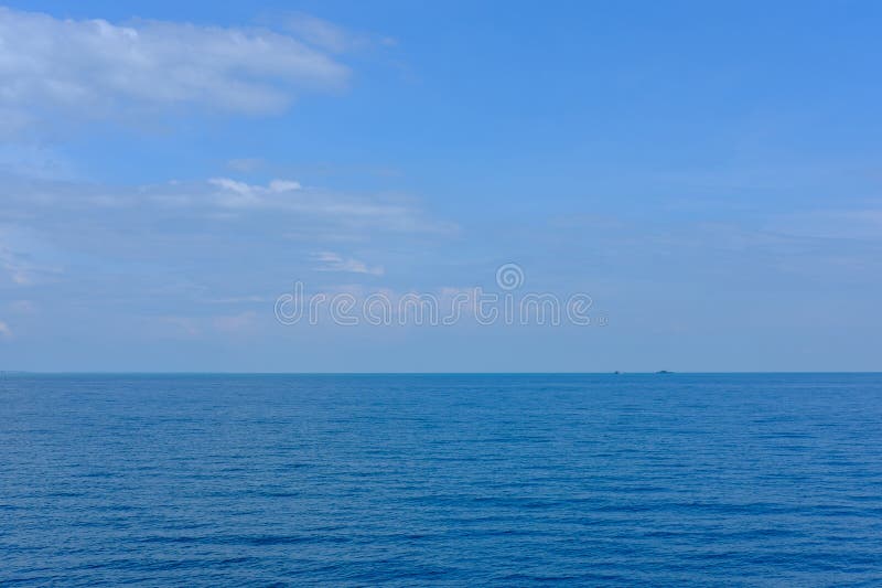 Beautiful Sea and Blue Sky. Stock Image - Image of beauty, island ...
