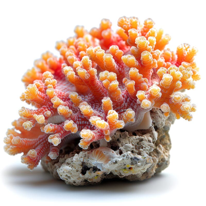 Beautiful Sea Corals Composition, Sea Life Objects, Isolated on White ...