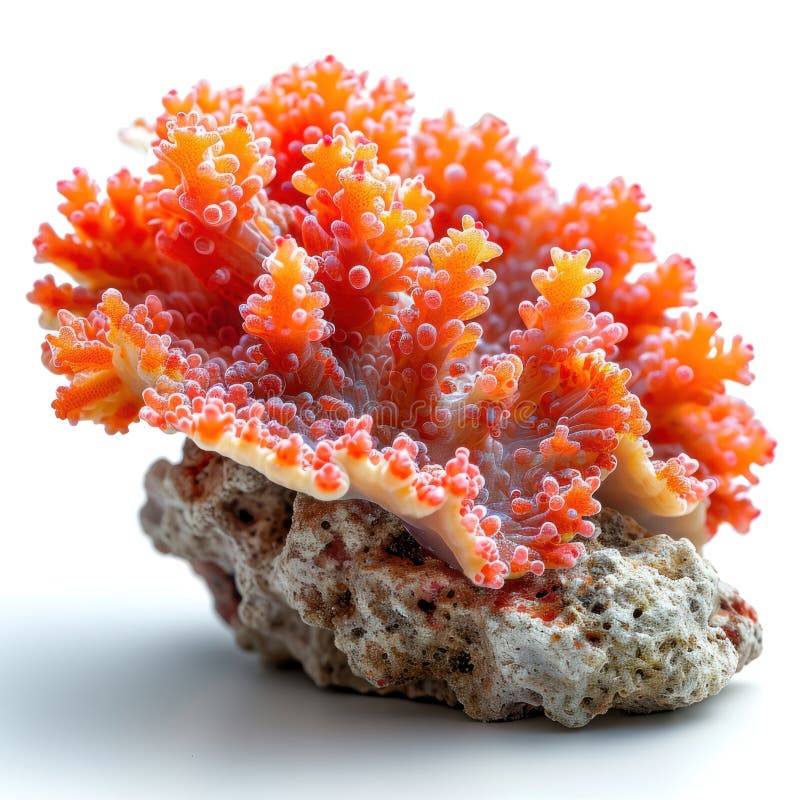 Beautiful Sea Corals Composition, Sea Life Objects, Isolated on White ...