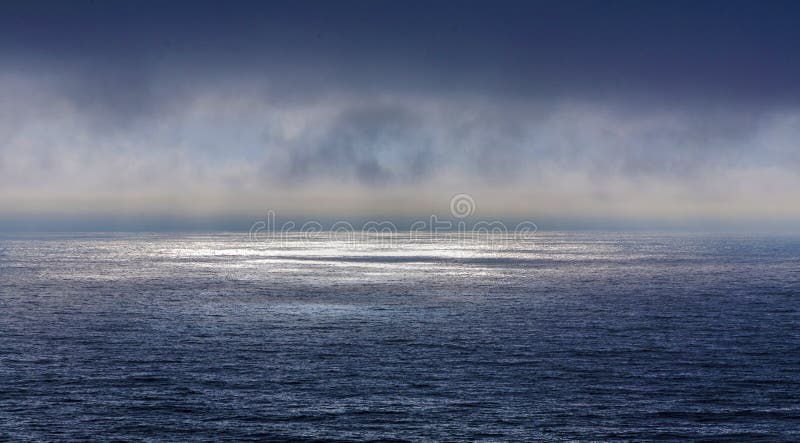 Beautiful Sea with Dark Deep Clouds Stock Photo - Image of rain, light ...