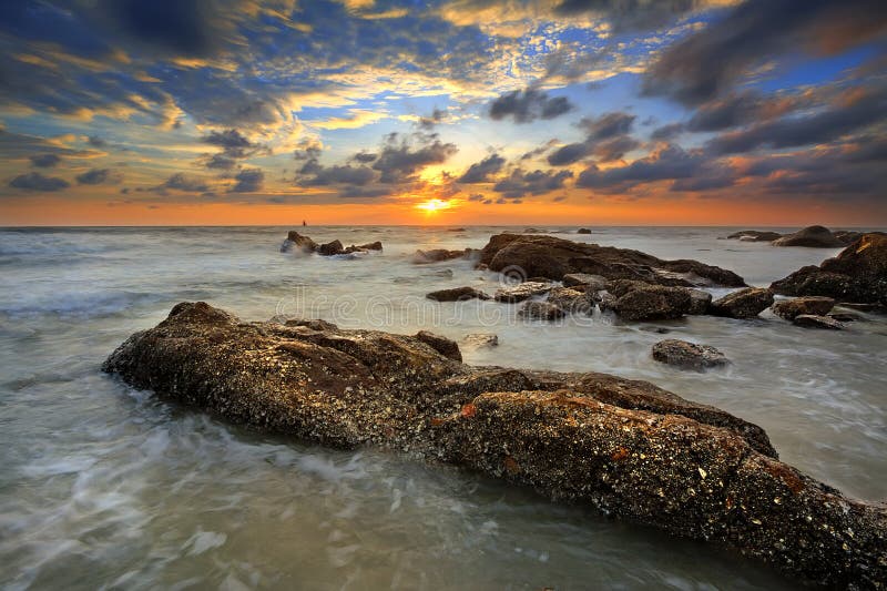 Beautiful Sea in the Morning. Stock Photo - Image of outdoor, coast ...