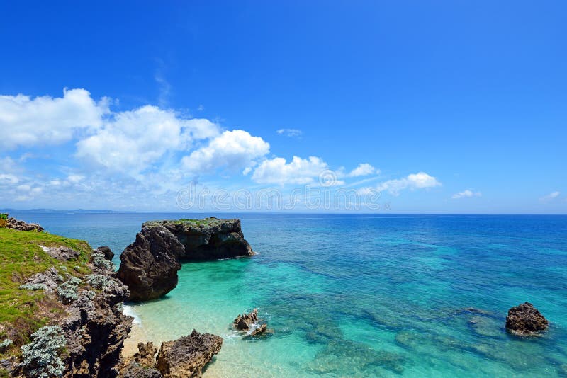 Beautiful sea in Okinawa stock photo. Image of journey - 93331382