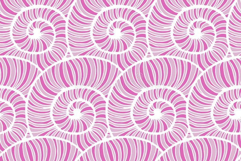 Beautiful Sea Shell Set Vector Seamless Pattern. Stock Vector ...