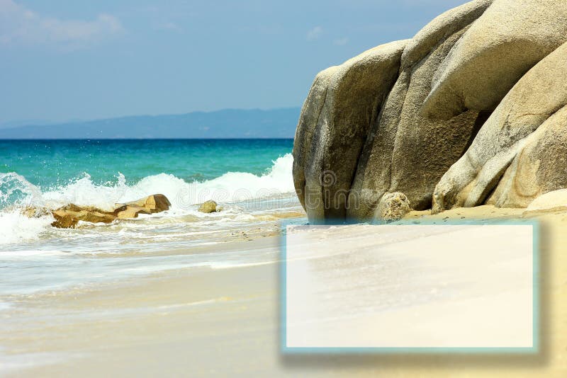 Beautiful Sea Shore in Summer Stock Image - Image of beautiful, leisure ...