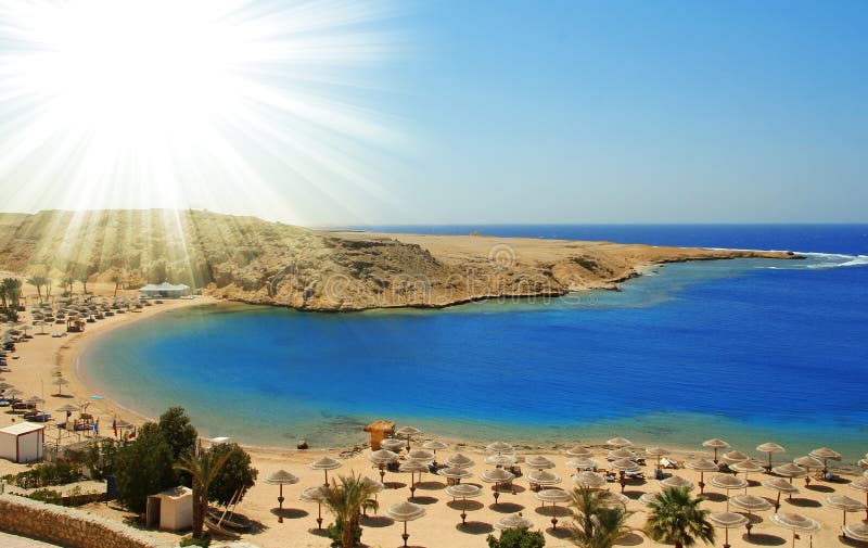 Beautiful Sea Shore in Summer Stock Image - Image of season, ocean ...