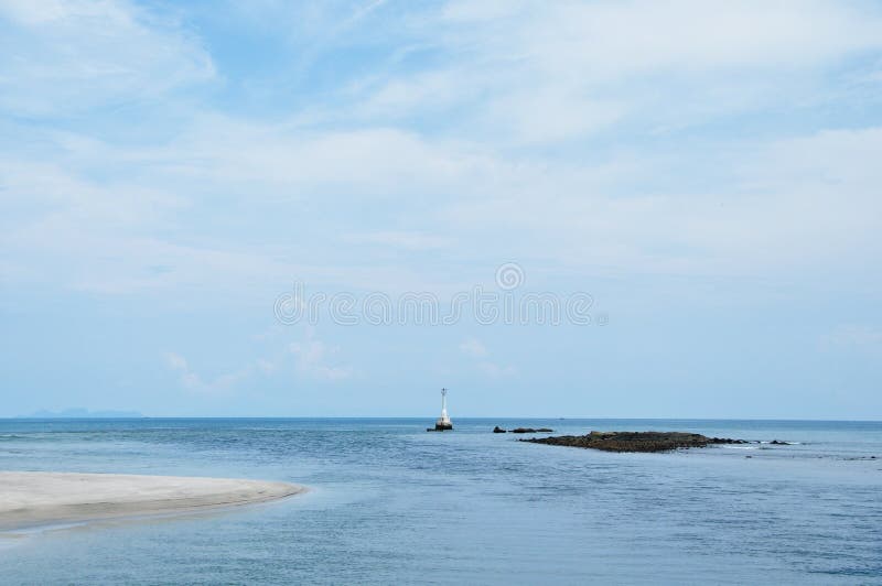 Beautiful sea and sky stock image. Image of side, green - 73459955