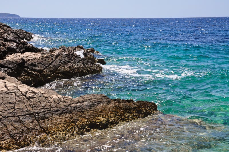 Beautiful sea view stock image. Image of clear, idyllic - 38354393