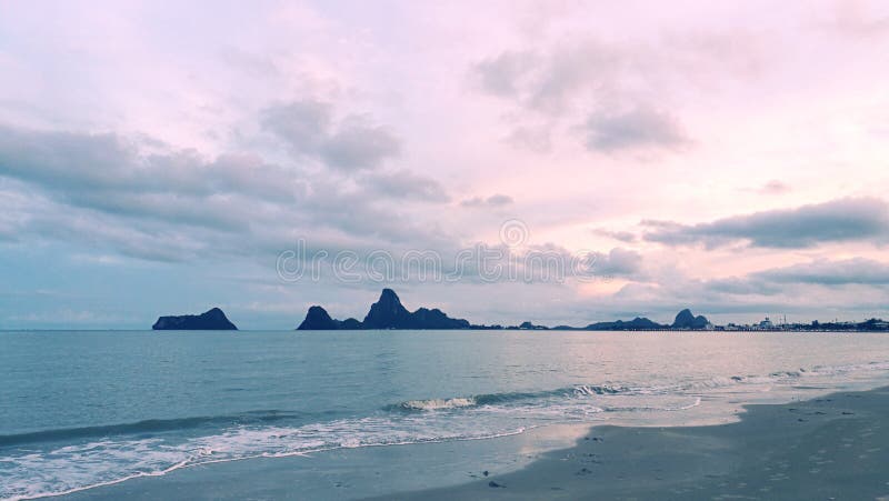 Beautiful Sea View with Sunset Stock Image - Image of beautiful ...