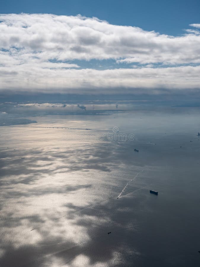 A Beautiful Sea View Taken from High in the Sky Stock Photo - Image of ...
