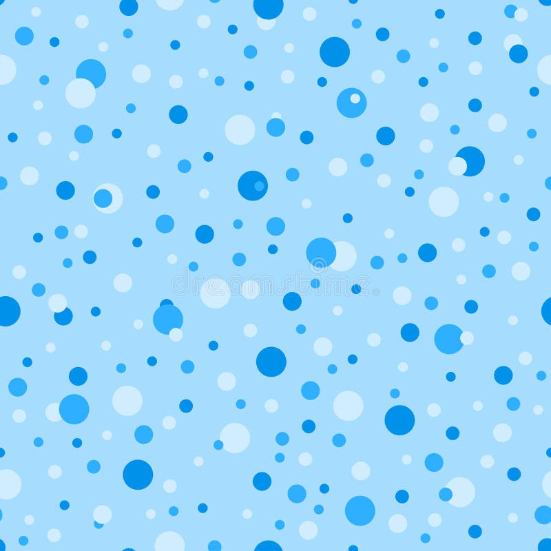 Beautiful Seamless Background with Round Spots on Blue Background ...