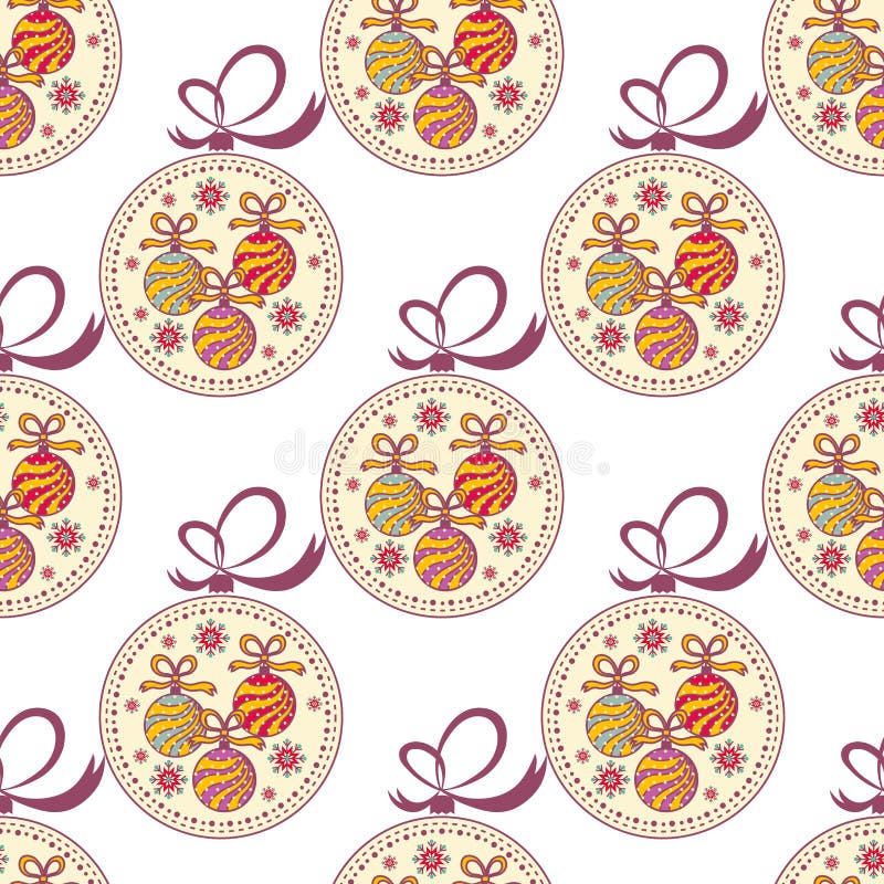 Beautiful Seamless Christmas Card Stock Vector - Illustration of card ...