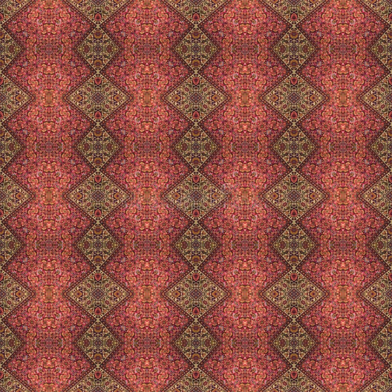 Beautiful Seamless Eastern Carpet Decoration Pattern, Abstract Ornament ...